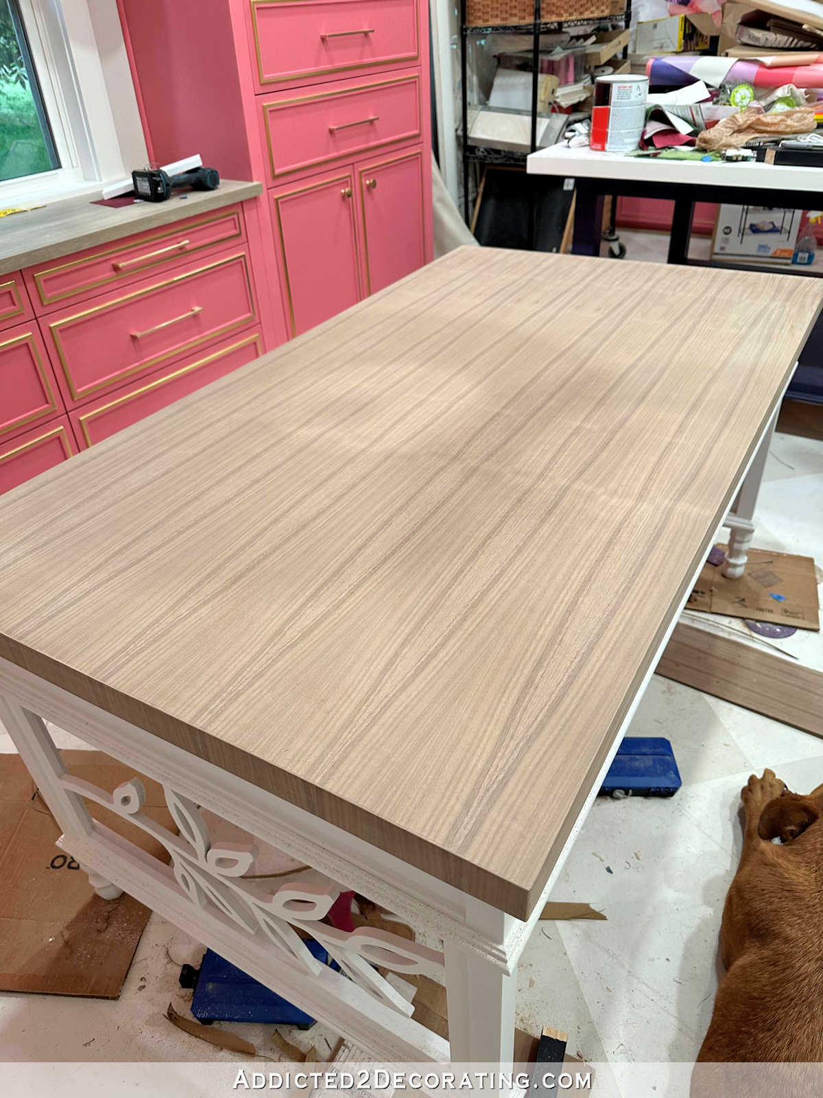 Studio Desk Makeover – FINISHED! (Plus, Adding Wood Veneer To A Desktop ...