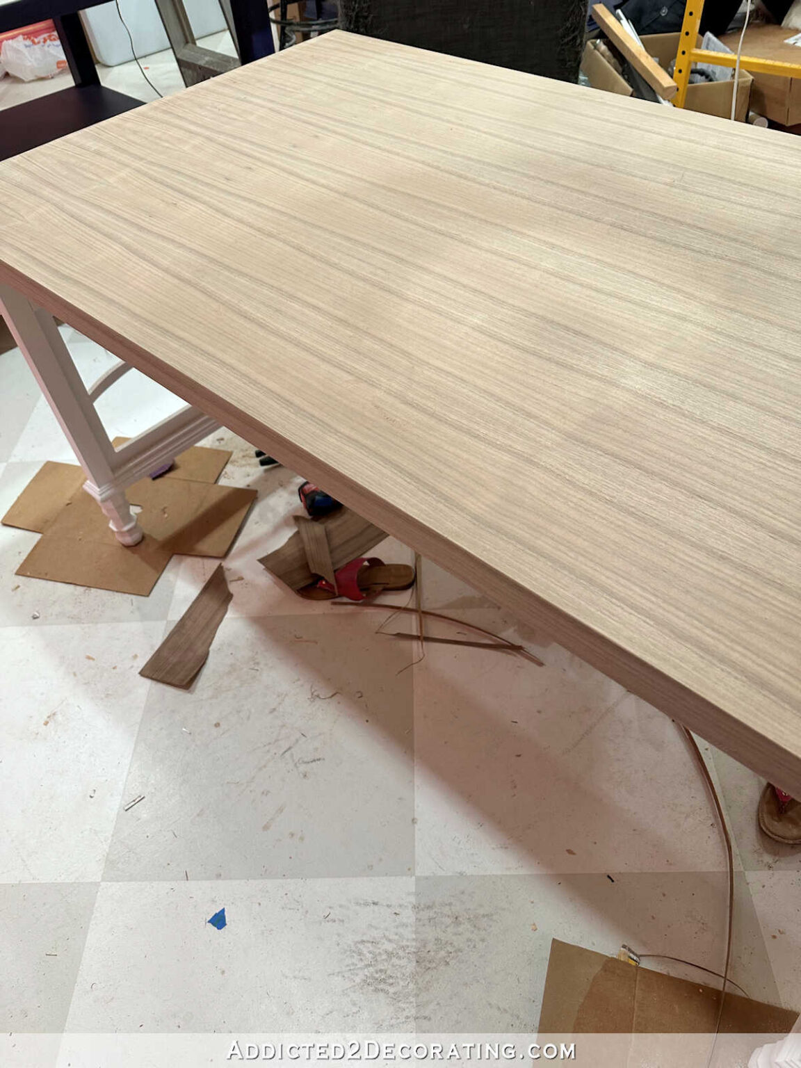 Studio Desk Makeover – FINISHED! (Plus, Adding Wood Veneer To A Desktop ...