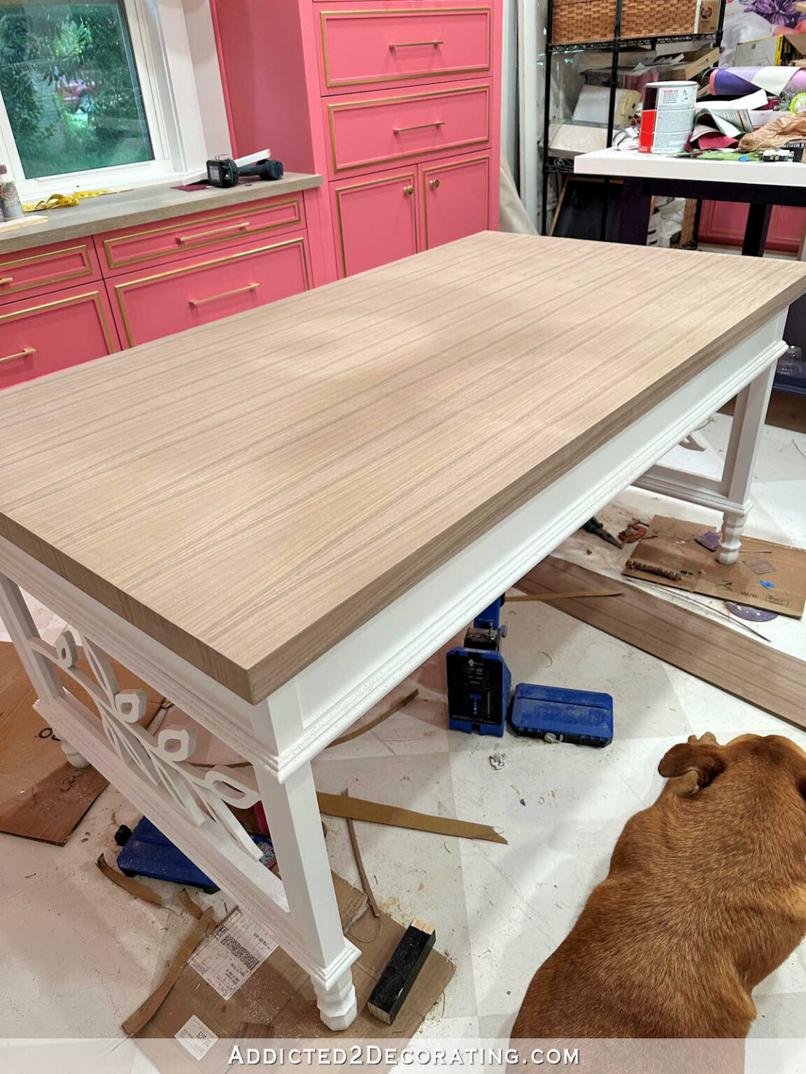 Studio Desk Makeover – FINISHED! (Plus, Adding Wood Veneer To A Desktop ...
