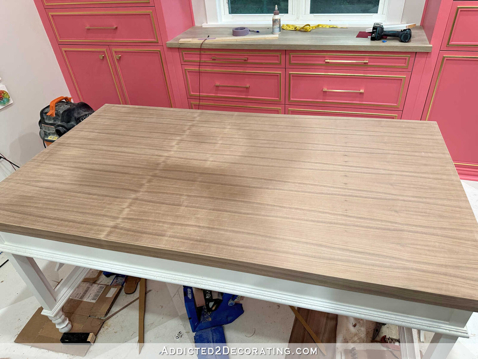 Studio Desk Makeover – FINISHED! (Plus, Adding Wood Veneer To A Desktop ...
