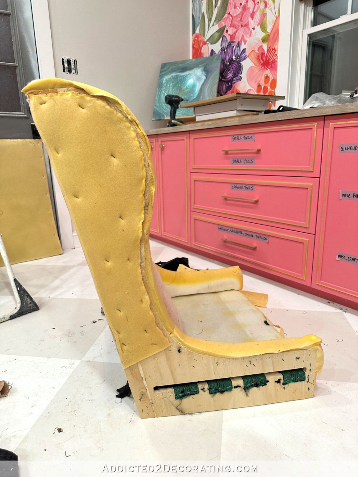 How To Reupholster A Chair - Part 1 (Removing The Fabric & Making ...