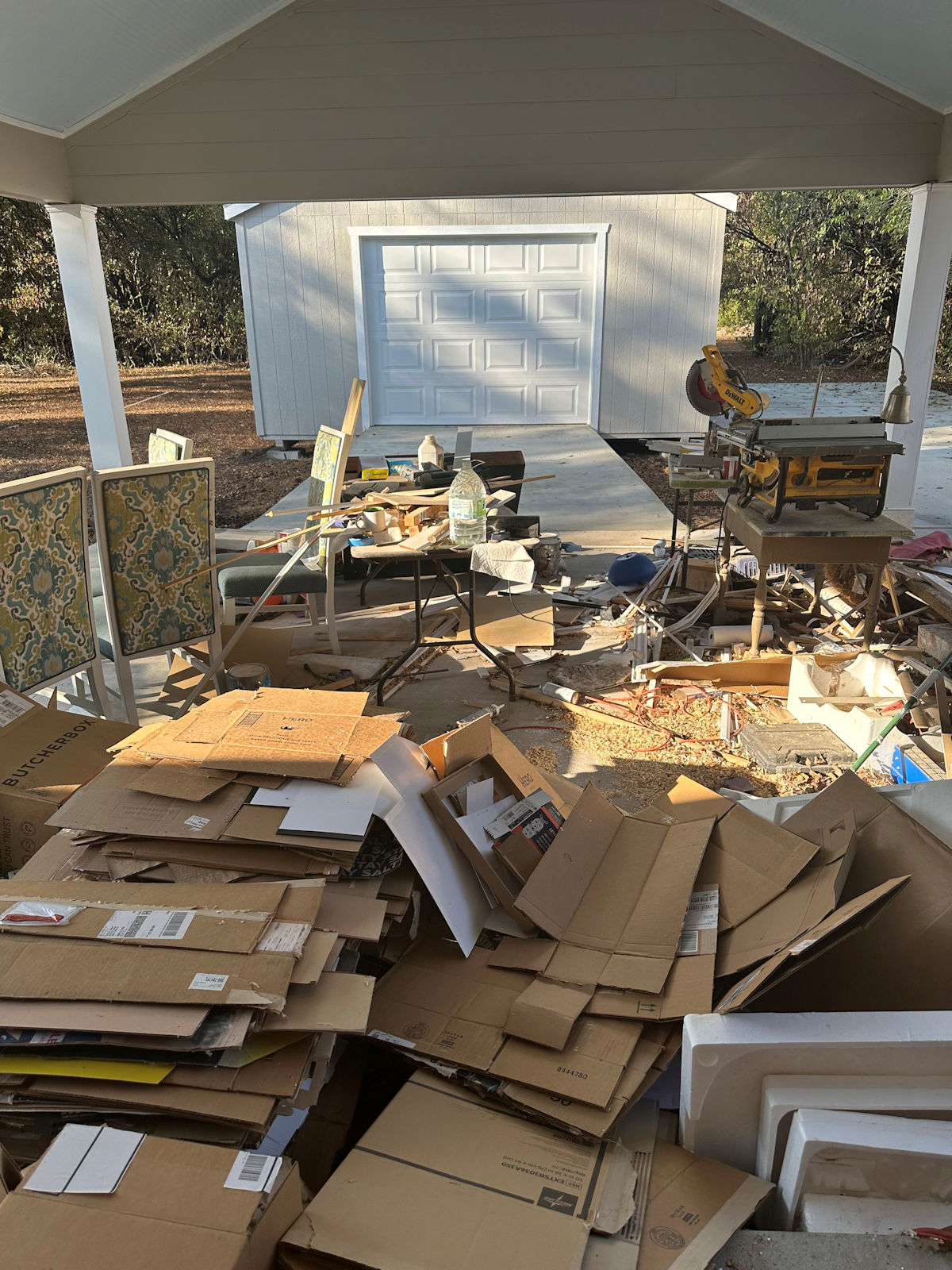 The Current State Of The Carport (My Shifting Piles Of Junk And Mess ...