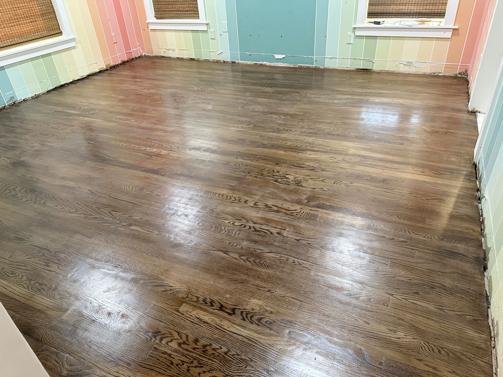 Sanding The Polyurethaned Floors Before The Final Coat (Plus, A Few ...