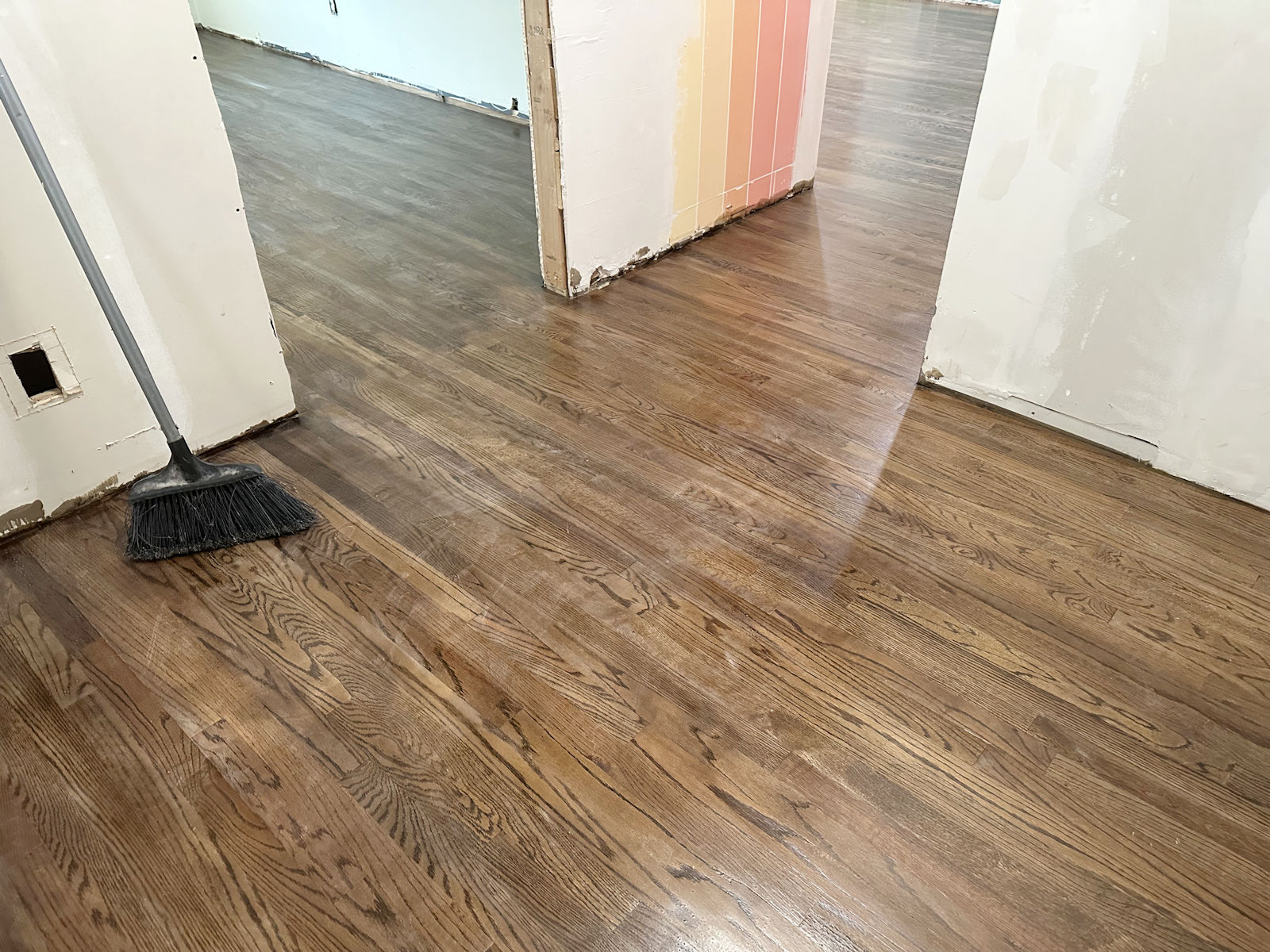 Sanding The Polyurethaned Floors Before The Final Coat (Plus, A Few ...