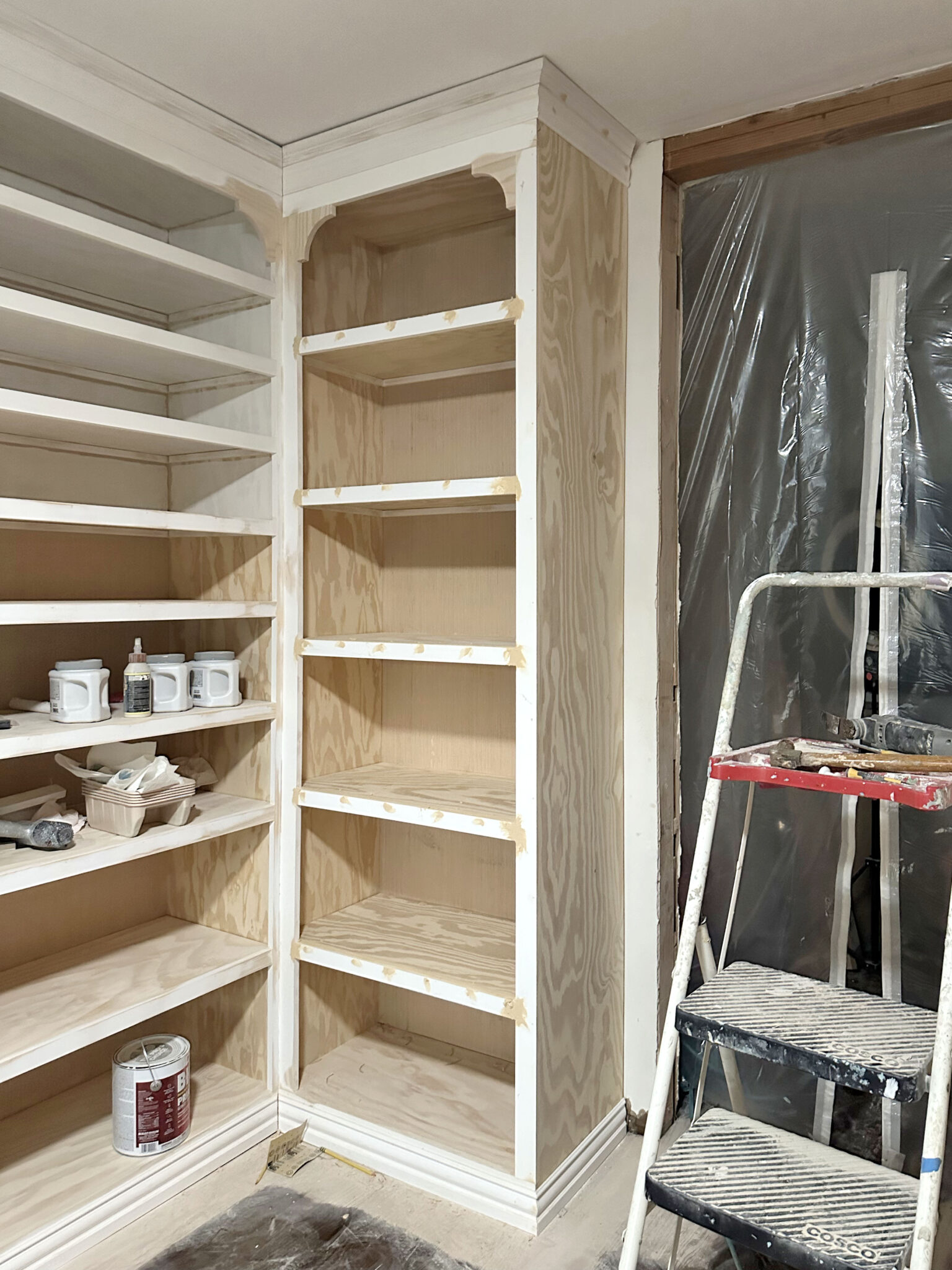 Walk-In Closet Progress: Redoing Shelves And Adding Shelves - Addicted ...
