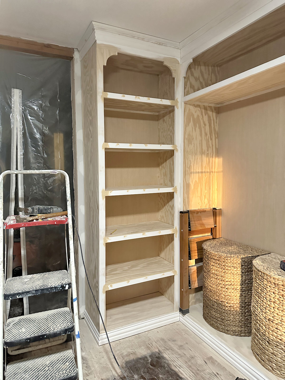 Walk-In Closet Progress: Redoing Shelves And Adding Shelves - Addicted ...