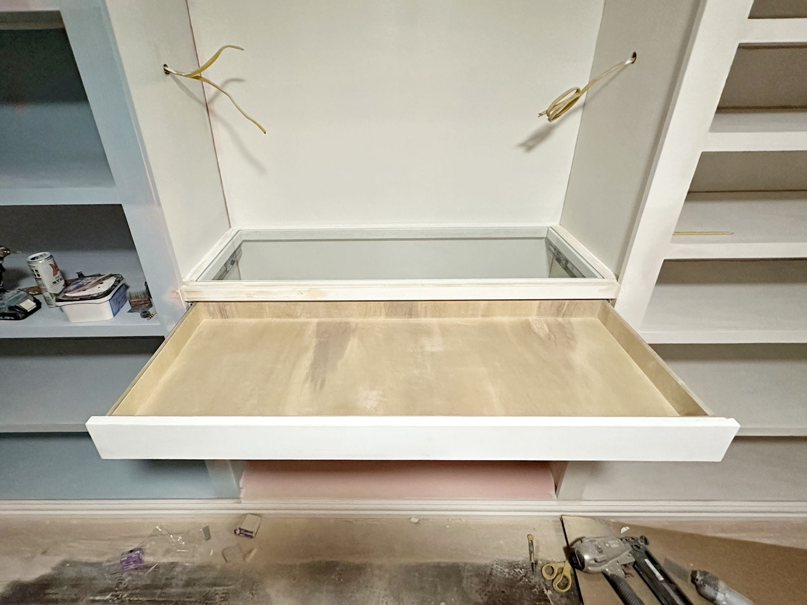 DIY Jewelry Organizer - Jewelry Drawer With Glass Top