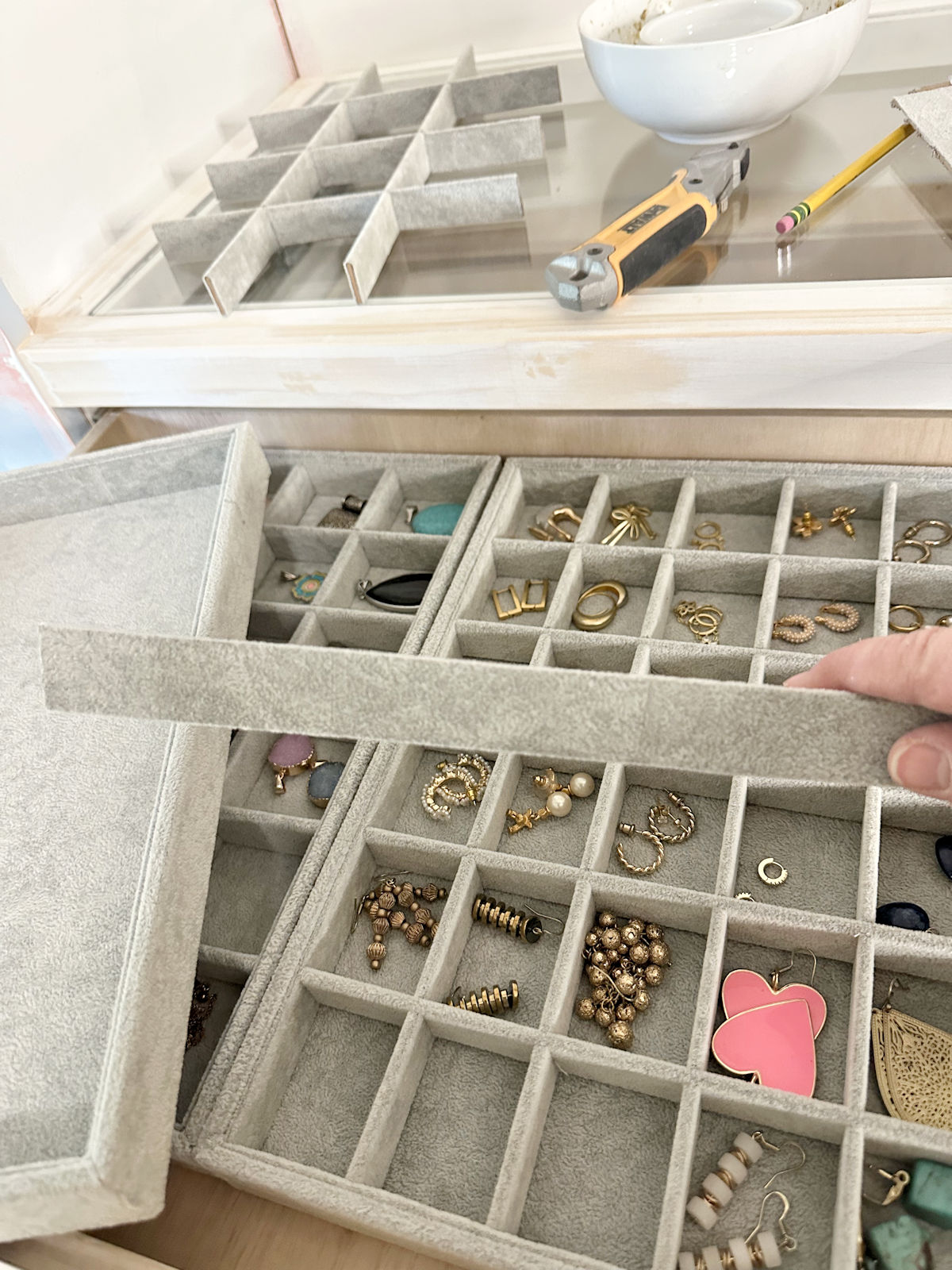 Customizing Store Bought Jewelry Drawer Inserts (And Saving Over $500 ...
