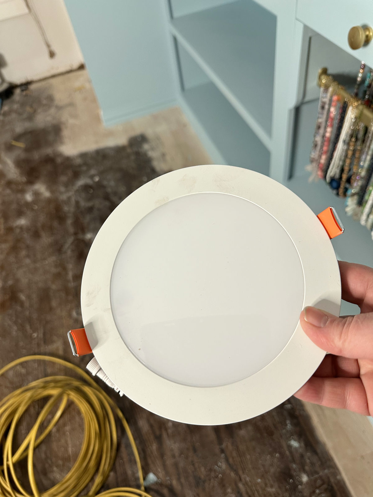 My Walk-In Closet Has New Lighting! (Plus, How To Patch Holes In ...