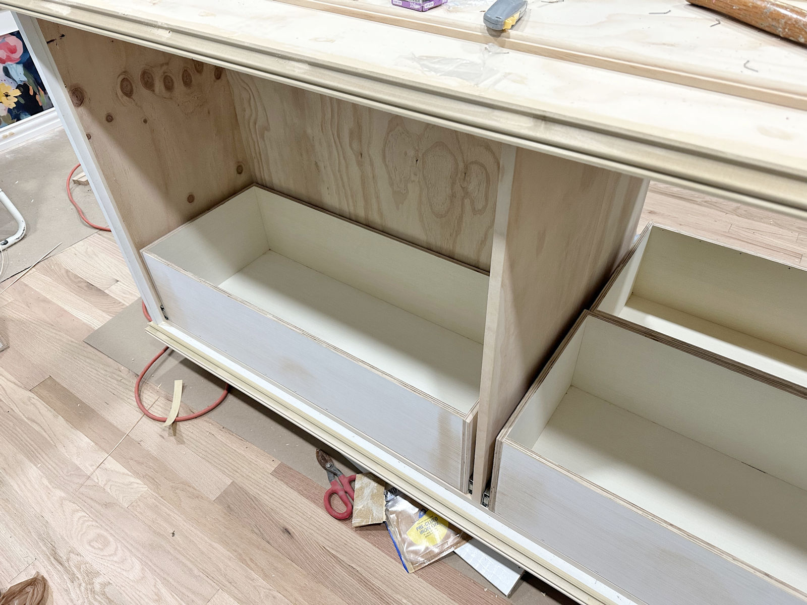 Part 4 - Closet Island Progress - How To Build Drawers The Easiest Way ...