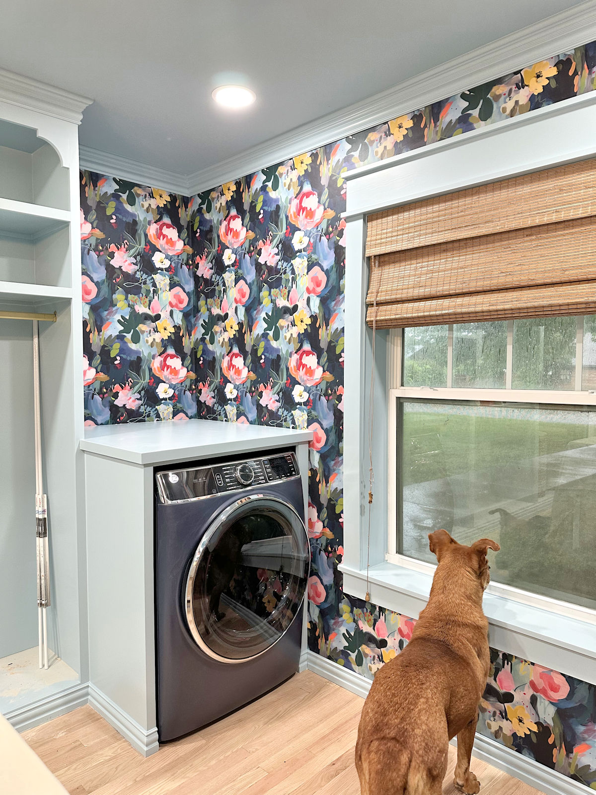 The Finished Washer/Dryer Cabinets And Window Wall - TopVentasHoy