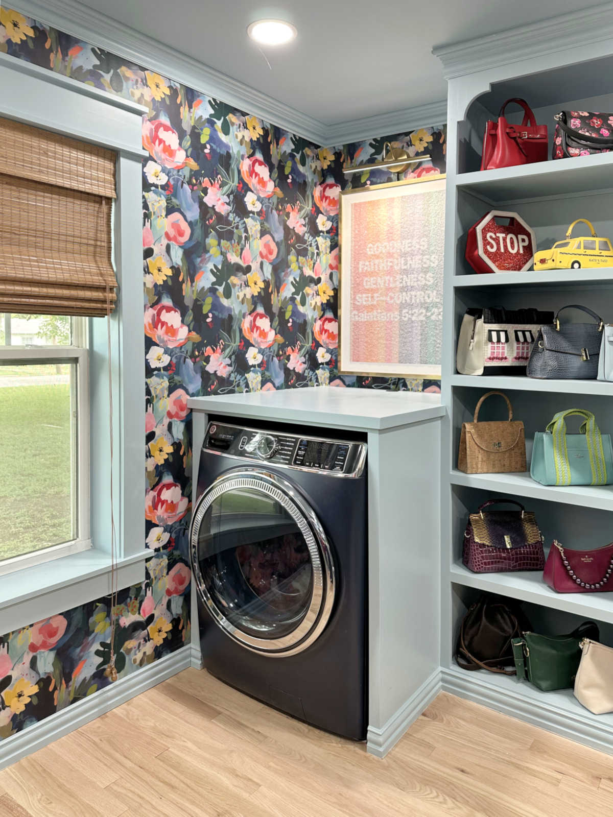 My Finished Walk-In Closet With Laundry Area - Before & After ...