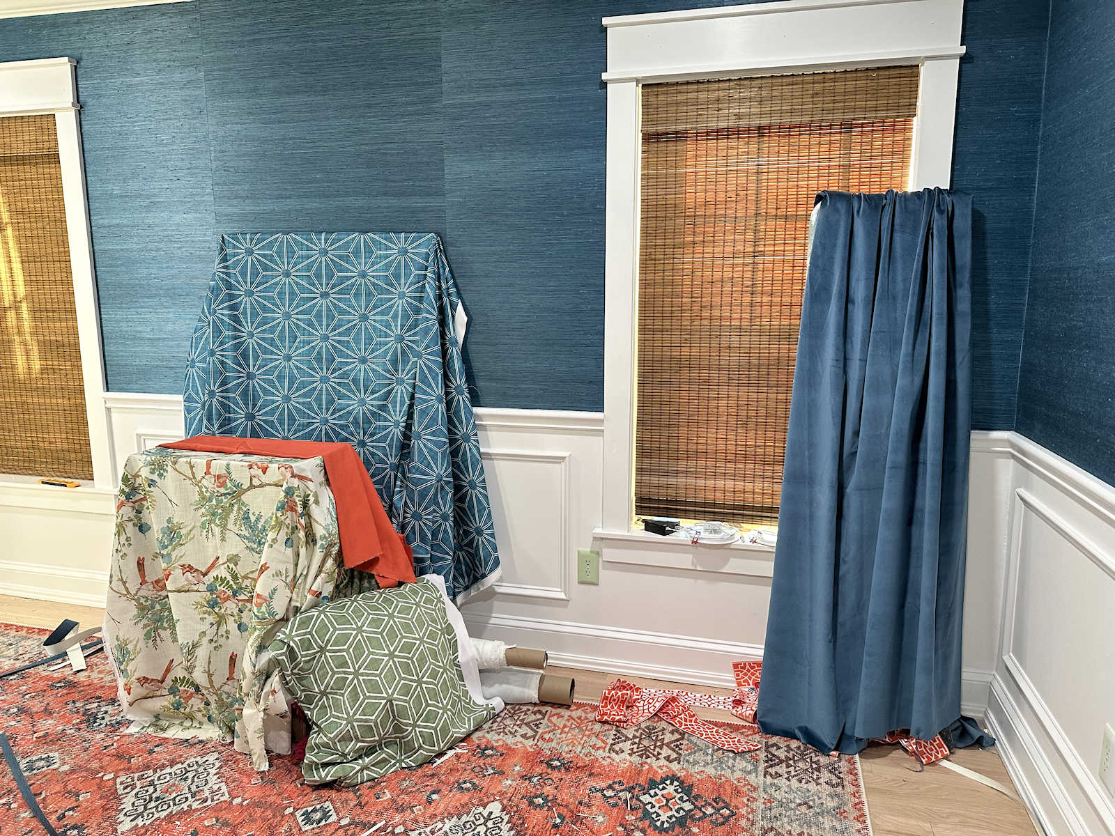 The Fabrics Arrived! (Foyer Bench Fabric, Bedroom Headboard Fabric ...