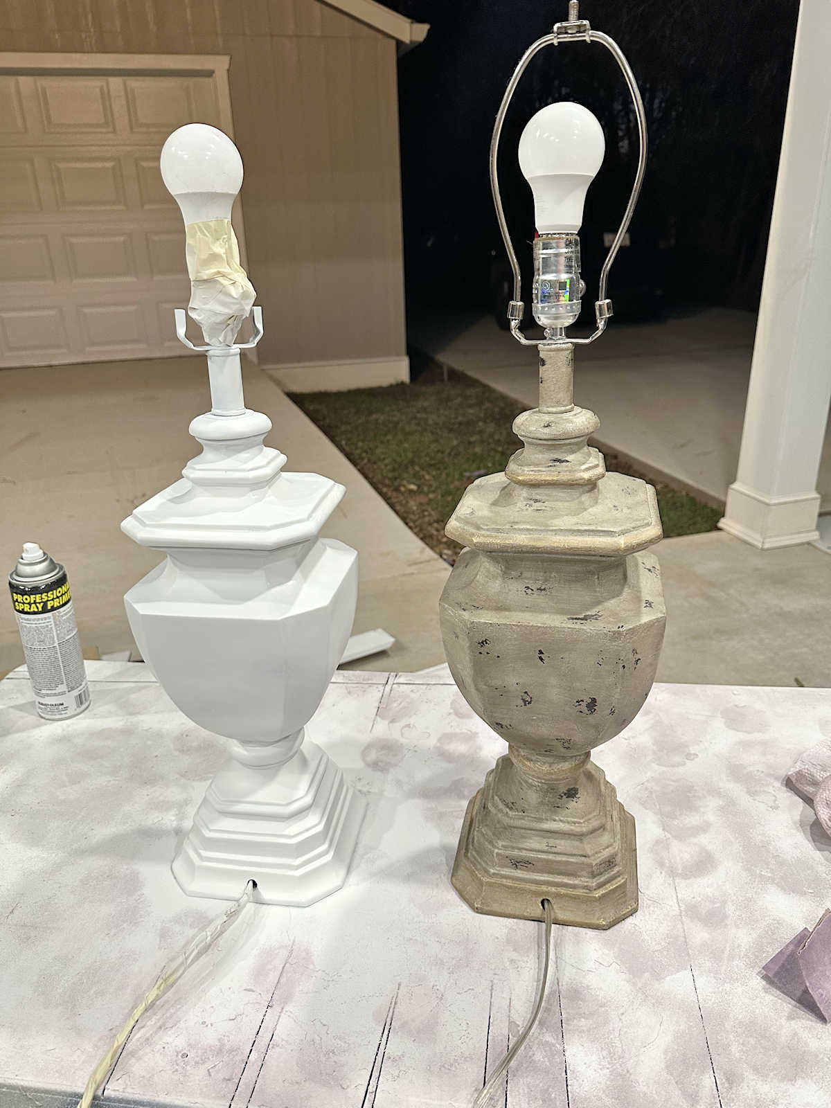 Bedroom Table Lamp Makeover - Before And After - Addicted 2 Decorating®