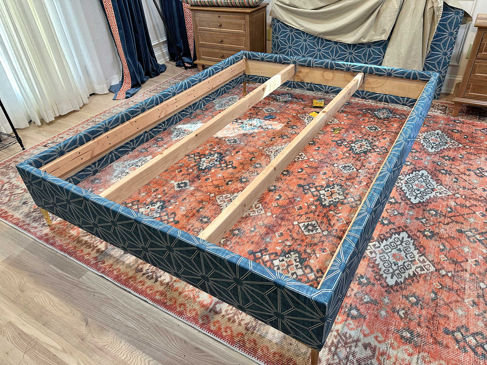 DIY Upholstered Bed Base - Addicted 2 Decorating®