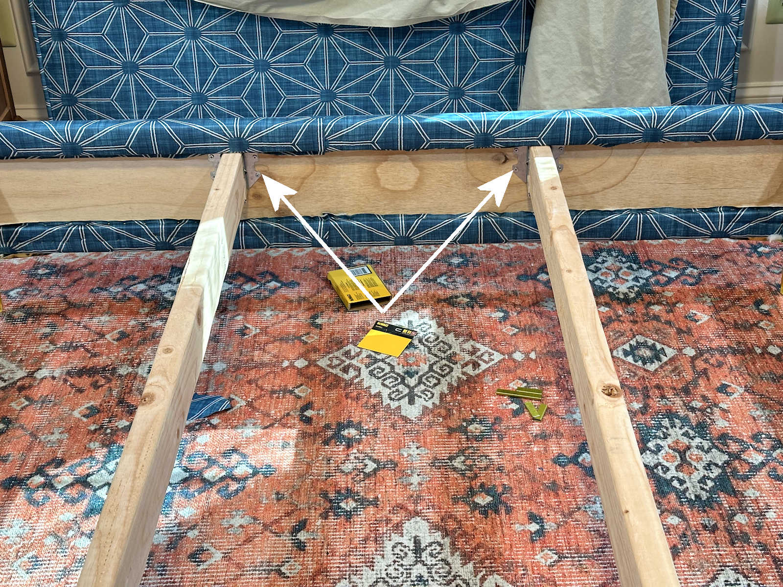 DIY Upholstered Bed Base - Addicted 2 Decorating®