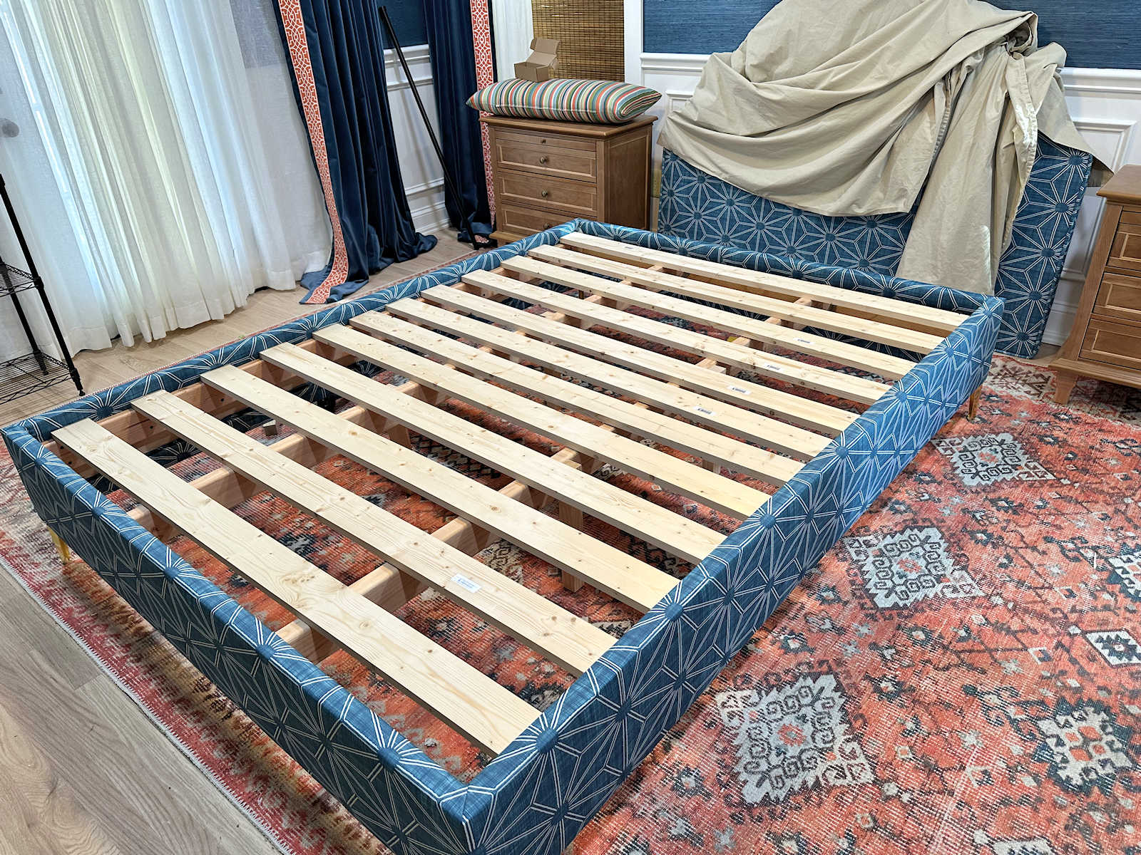 DIY Upholstered Bed Base - Addicted 2 Decorating®